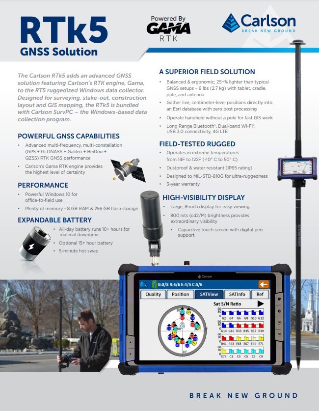 Carlson RTK5 GNSS For Sale